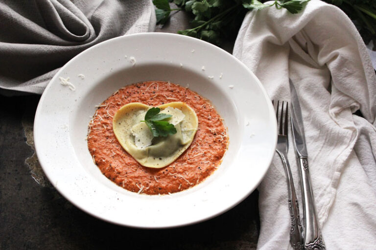Ravioli | Spinach and Mushroom in Champagne Cream - Oven Struck